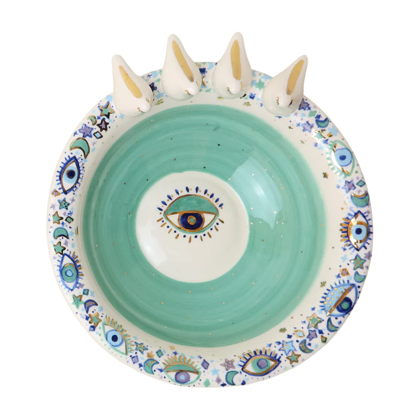 Turquoise 3D Bird Ceramic Bowl | Large | Homegrown Market