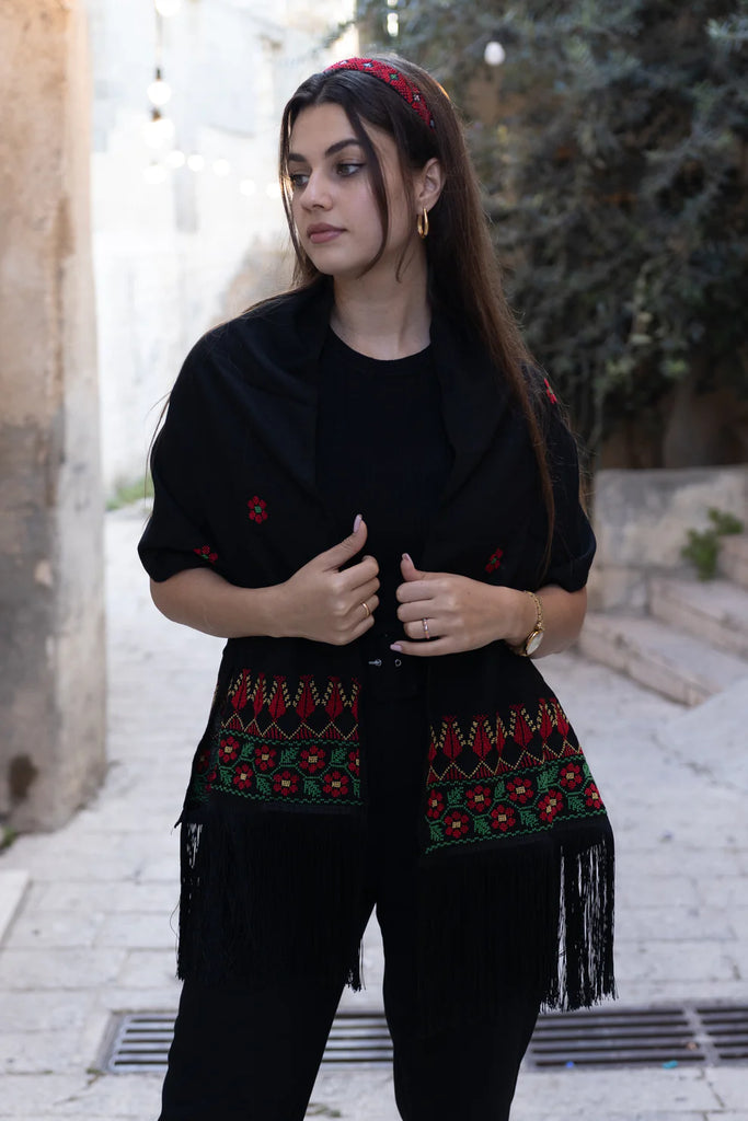 Black Farah Shawl | Homegrown Market