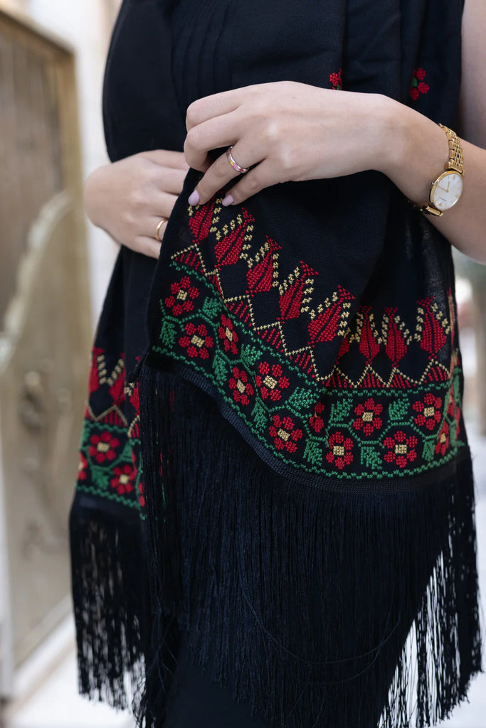 Black Farah Shawl | Homegrown Market