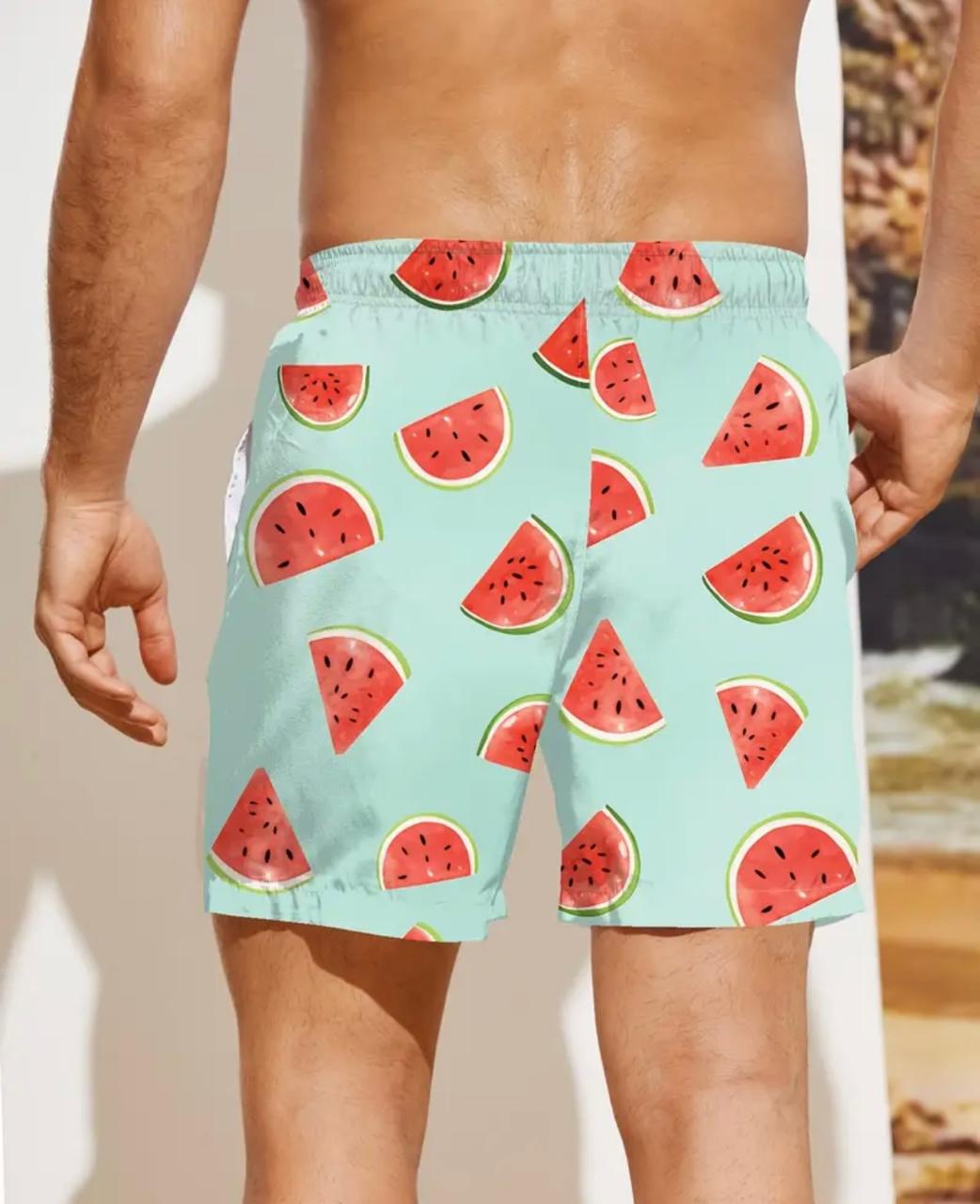 Turquoise Watermelon Swim Trunk | Homegrown Market